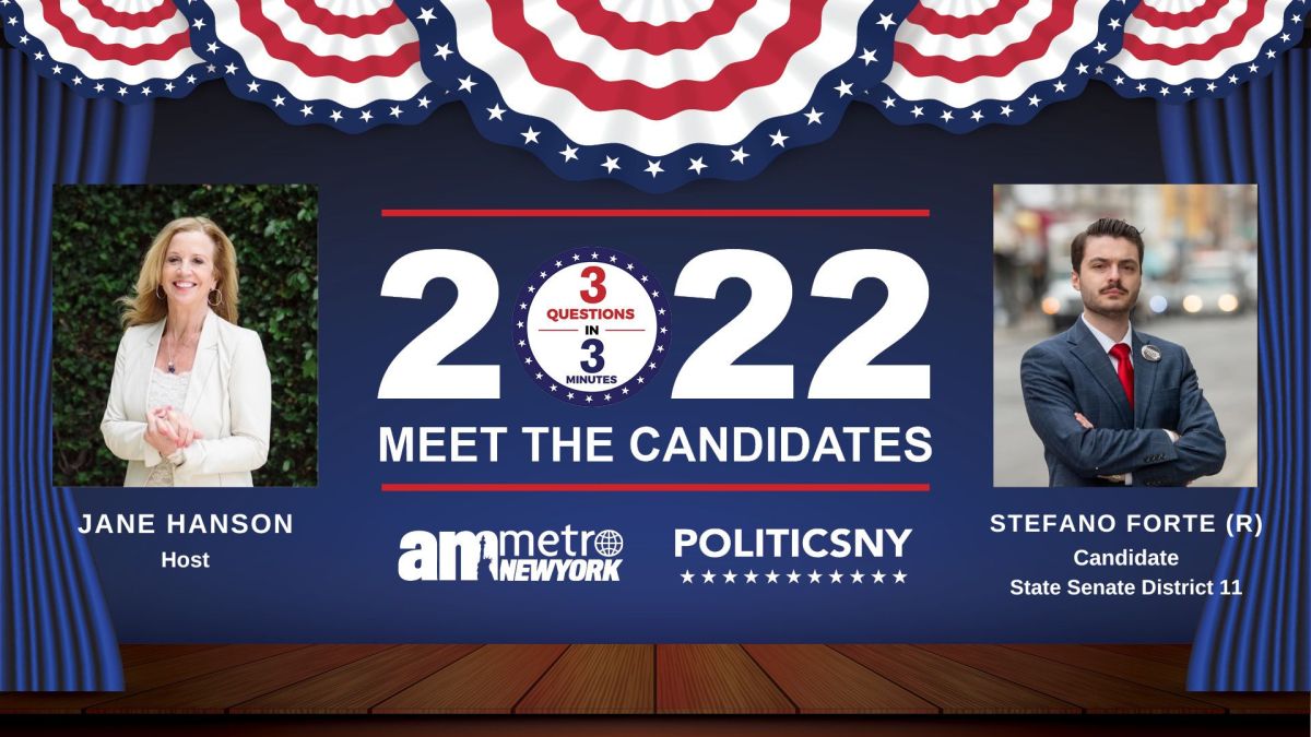 2022 Meet the Candidates: Stefano Forte for State Senate District 11