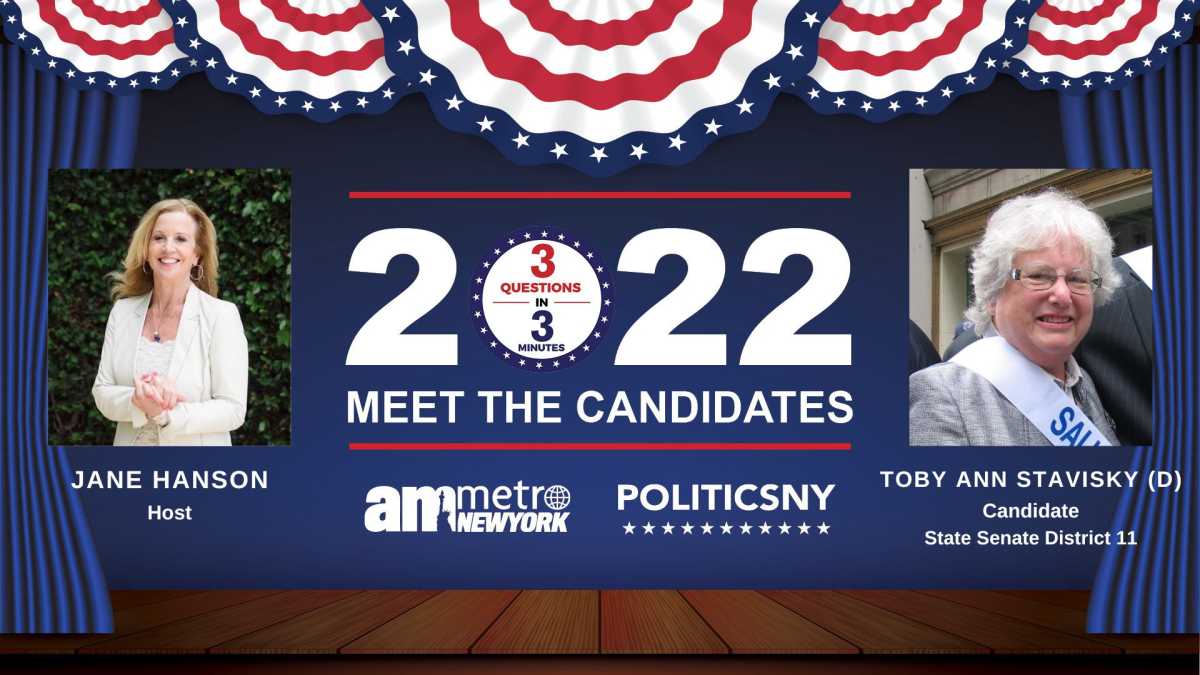 2022 Meet the Candidates: Toby Ann Stavisky for State Senate District 11